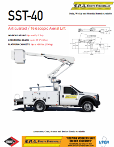 Versalift SST- 40 Bucket Truck - TMA Attenuator Trucks, Cone Trucks ...